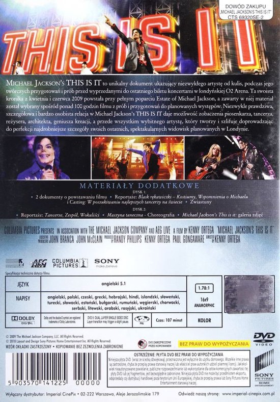 This Is It [2DVD] (Dvd), Orianthi | Dvd's | bol