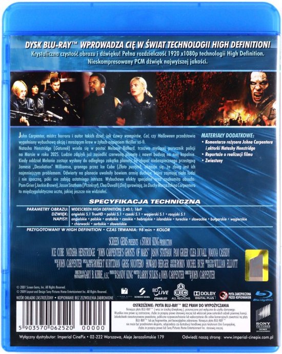 Ghosts of Mars [Blu-Ray] (Blu-ray), Ice Cube | Dvd's | bol.com