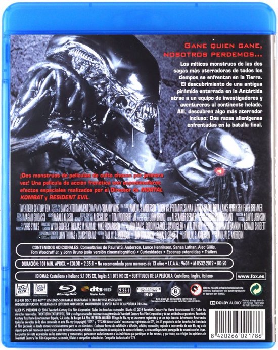 Alien vs. Predator [Blu-Ray] (Blu-ray), Onbekend | Dvd's | bol