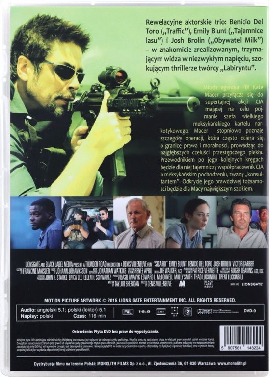 Sicario [DVD] (Dvd), Benicio Del Toro | Dvd's | bol
