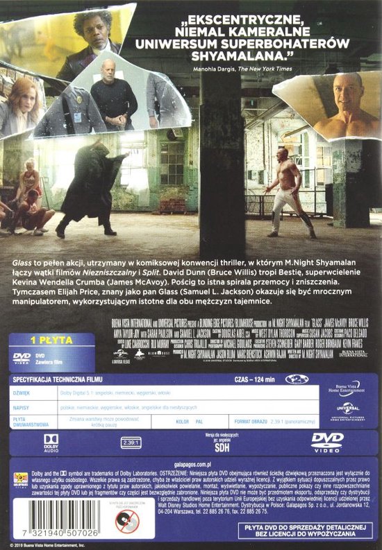 Glass [DVD] (Dvd), James McAvoy | Dvd's | bol