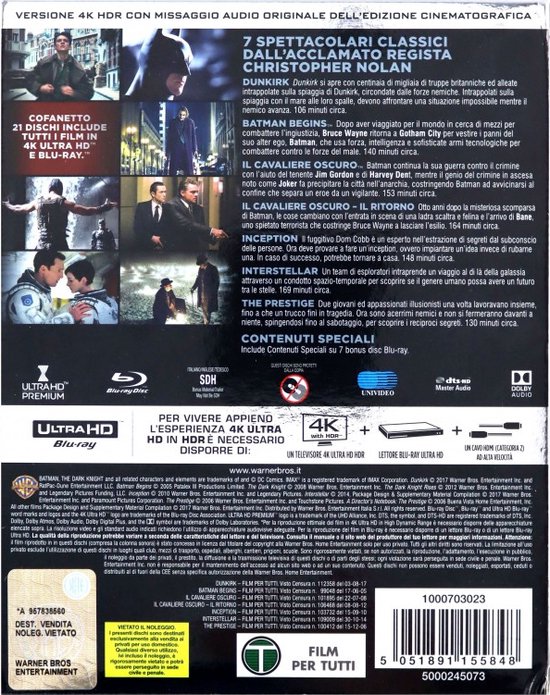 Christopher Nolan Collection: Batman - Początek / Dunkierka / Incepcja ...