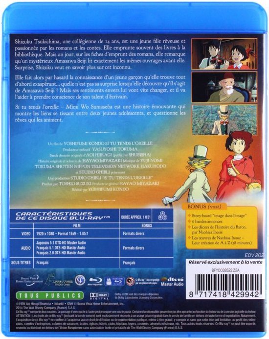 Mimi wo sumaseba [Blu-Ray] (Blu-ray), Takashi Tachibana | Dvd's | bol
