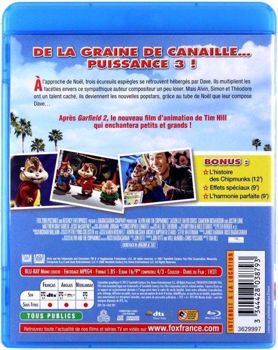 Alvin en de Chipmunks [Blu-Ray]+[DVD] (Blu-ray), David Cross | Dvd's | bol