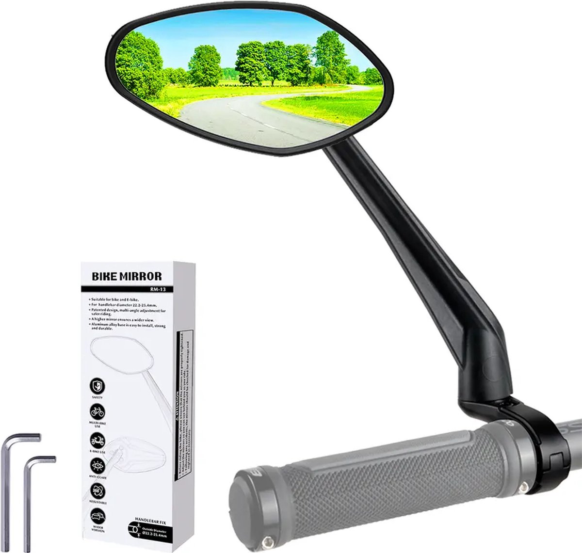 Fiets Spiegel Links Zwart Pro-editie - EasyDo | bol.com