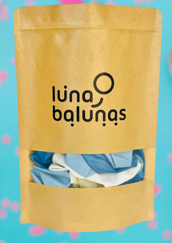 Luna Balunas 5 Jaar Ballonnen Set Zilver Blauw Helium - Verjaardag | bol