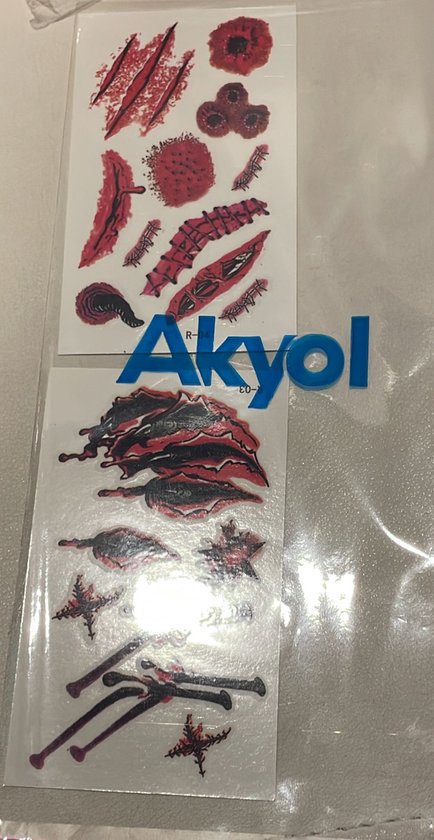 Akyol - Tattoo hechtingen – schaafwond - litteken tattoo - carnaval ...