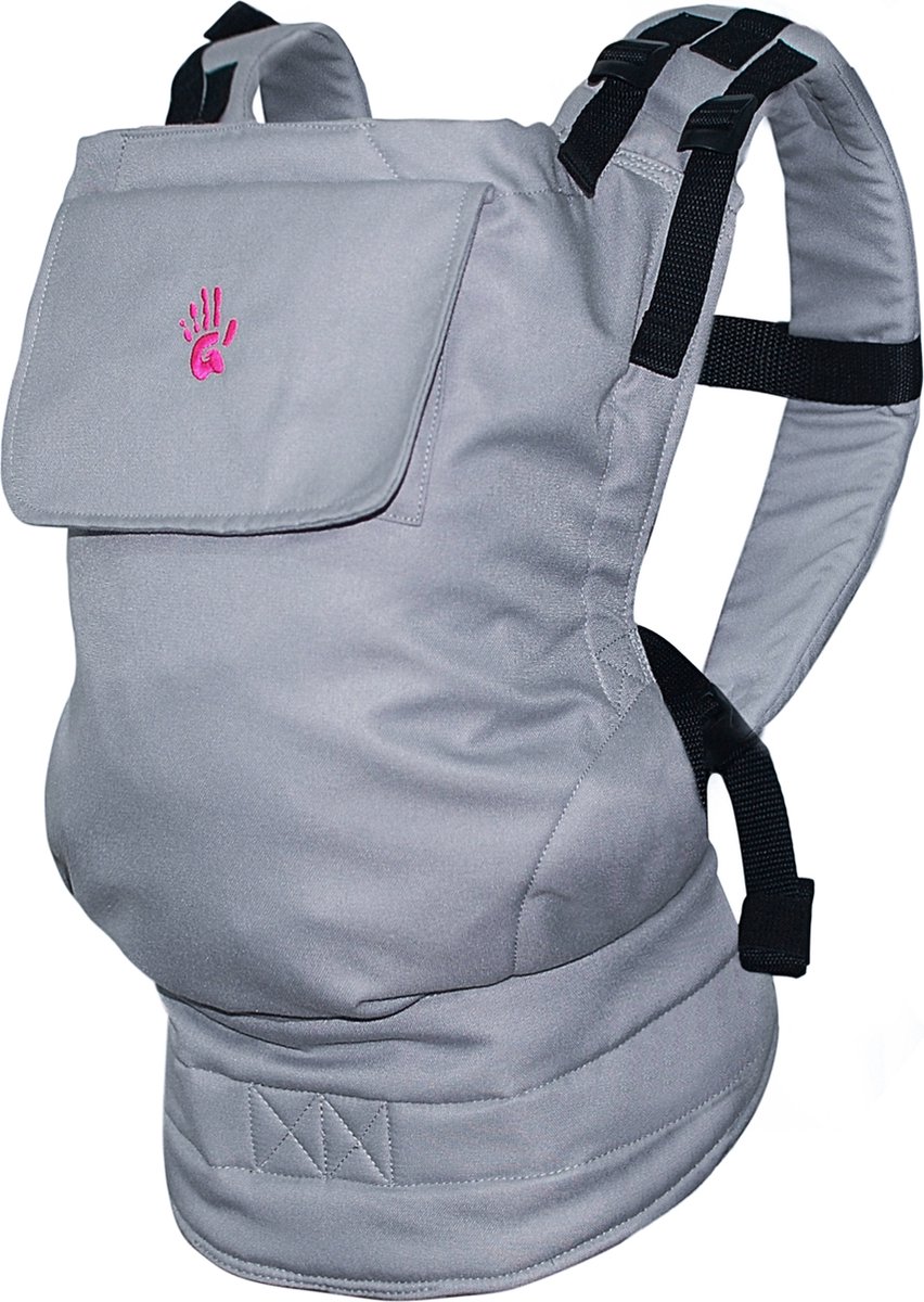 Premium draagzak baby - Grijs - Babydrager - Buikdrager en rugdrager ...