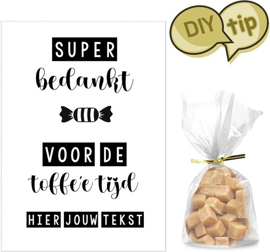 25 stuks gepersonaliseerde afscheid kaarten bedankt voor de '''toffe (e)'' tijd | A6... | bol