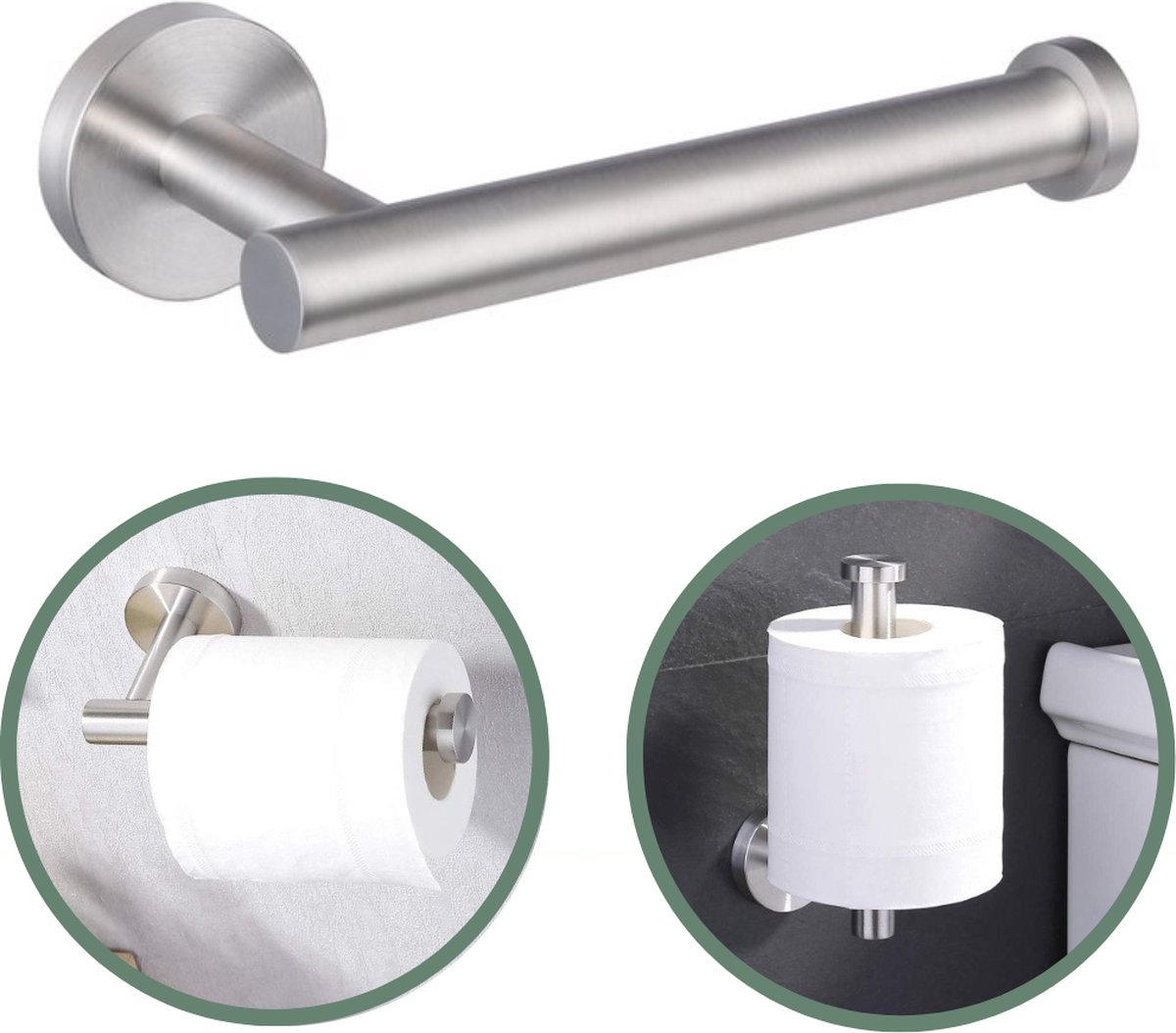 WC Rol Houder RVS - Toilet Rol houder - Toiletrolhouder - RVS ...