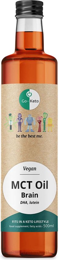 MCT Olie Keto Brain en Eye met DHA en Luteïne Go-Keto 500 ml | bol