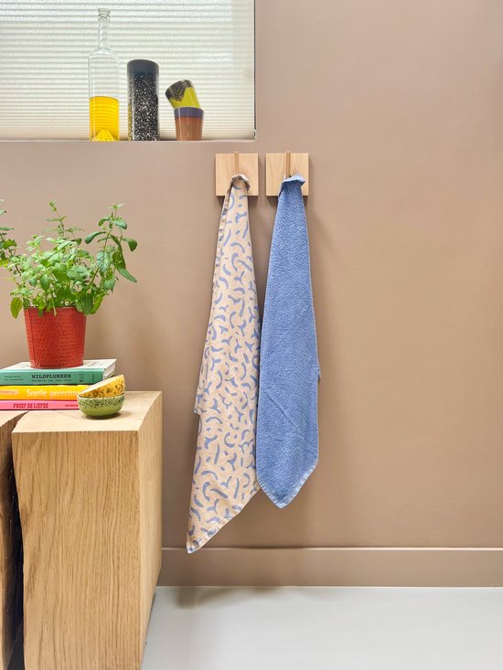 Theedoek en handdoek Set - Clean Fun Spots - Organisch Katoen | bol