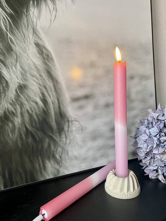 Led kaarsen - Rood/Roze Set van 2 stuks | bol