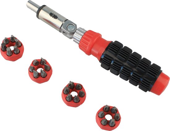 GS ratelschroevendraaier met bits 29-delig - Bitschroevendraaier ...