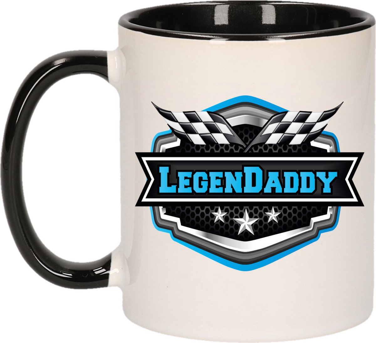 Bellatio Decorations Vader/papa cadeau mok - Legendaddy - blauw/zwart - 300 ml -... | bol