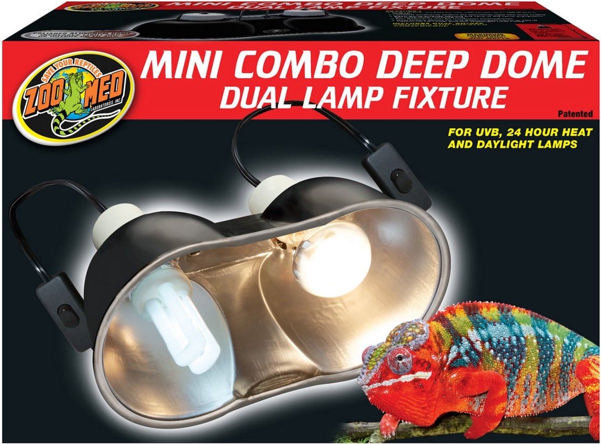Zoo Med Mini Combo Deep Dome Lamp Fixture - Mini Combo Diepe Koepel ...