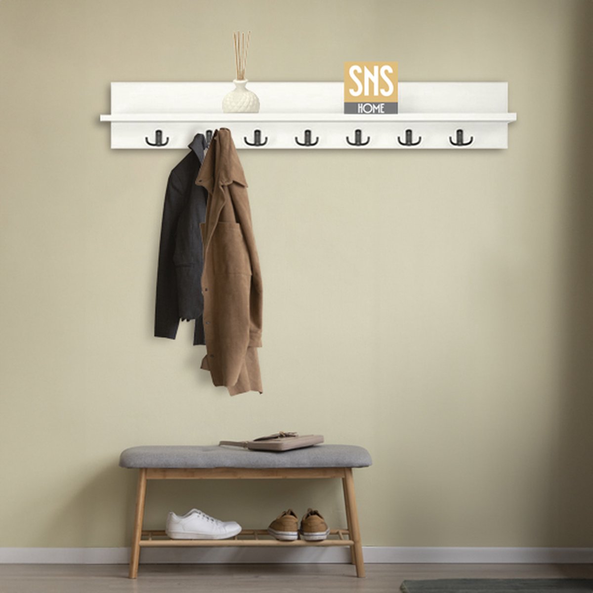 Kapstok - Wandkapstok - Wandplank - Muur Hanger - Modern Stijl Kapstok ...