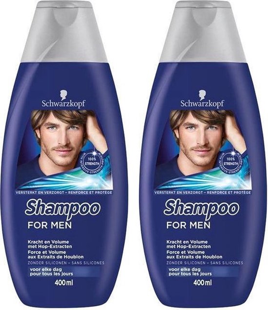 Schwarzkopf Shampoo For men - Duopak 2 x 400 ml | bol.com