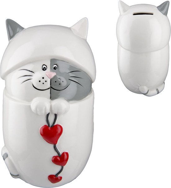 Spaarpot poesje 18 cm hoog -Spaarpot jongen - Spaarpot meisje ...