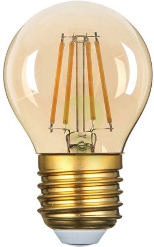 LCB - LED Filament lamp dimbaar - E27 G45 - 4W vervangt 40W - 2200K extra warm wit licht | bol