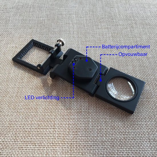 Vergrootglas - Loep - Vergroot Bril - Opvouwbaar - LED - 10x Vergroting ...