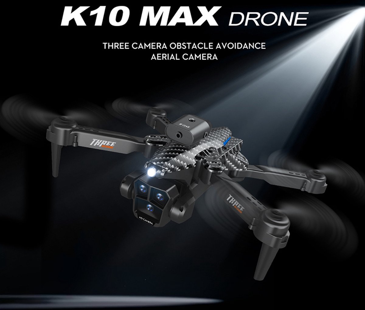 Nieuwe 2023 Mini K10 Max Zwarte Drone Met VR bril - 8K High-Definition ...