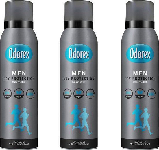 Odorex Deo Spray Men – Dry Protection 3 x 150 ml | bol