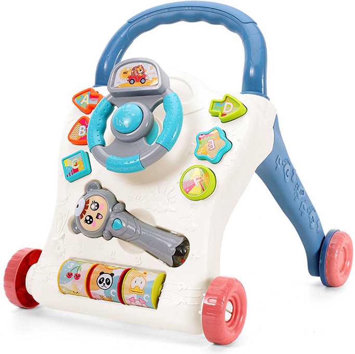 2in1 Loopwagen Baby - Leren Lopen & Spelen - ERGONOMISCHE Baby Walker ...