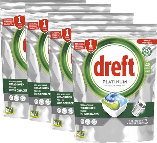 Dreft Platinum regular vaatwastabletten - Voordeelverpakking - 172 ...