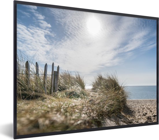 Fotolijst incl. Poster - Zon - Wolken - Strand - 80x60 cm - Posterlijst ...