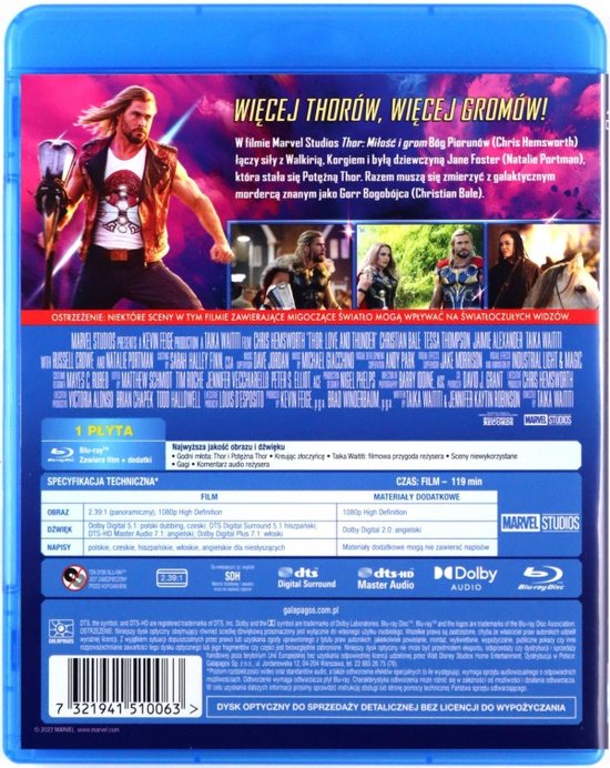 Thor: Love and Thunder [Blu-Ray] (Blu-ray), Onbekend | Dvd's | bol
