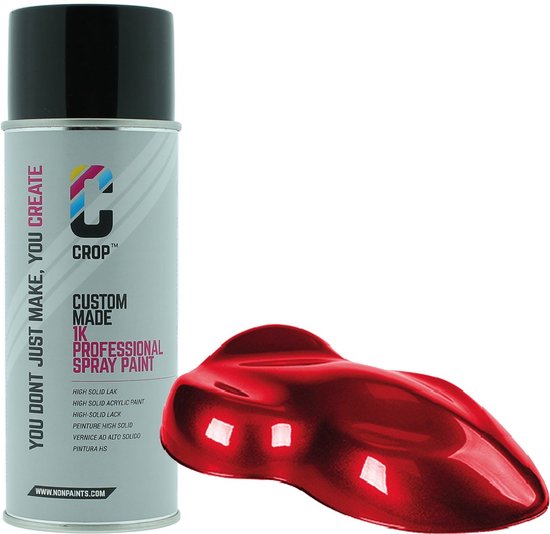 CROP Candy Lak Apple Red - Professionele verf op thinnerbasis - 400ml | bol