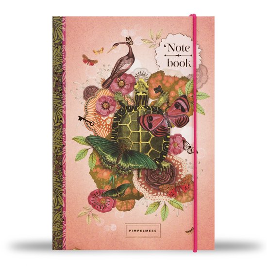Pimpelmees notebook A6 - Turtle Peach | bol