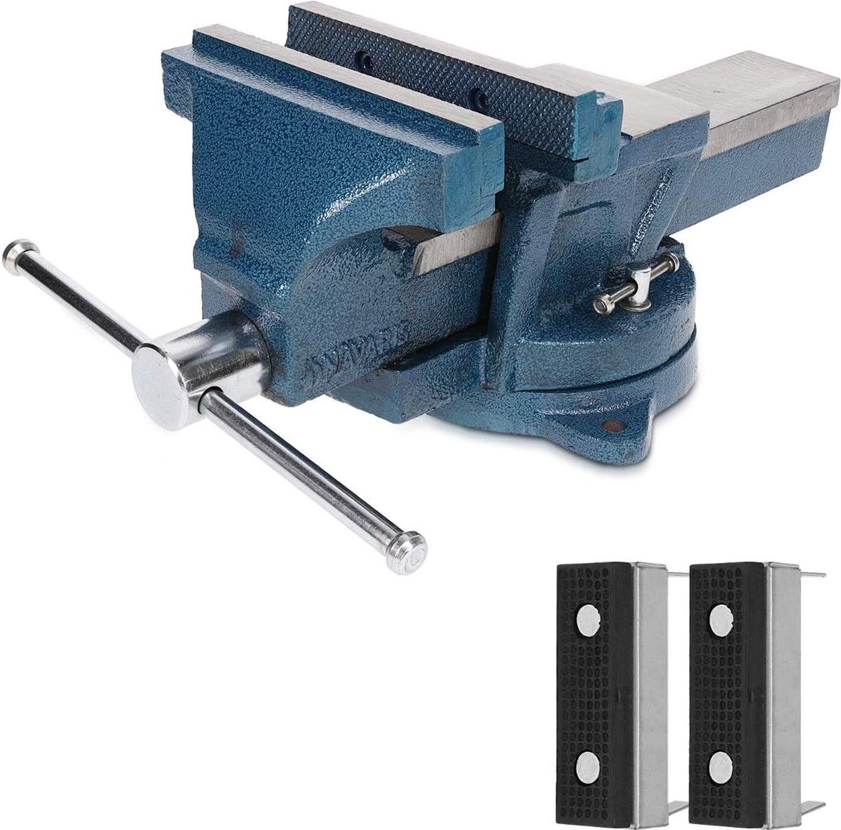 gietijzeren bankschroef met beschermbekken 150 mm - Incl. aambeeld ...