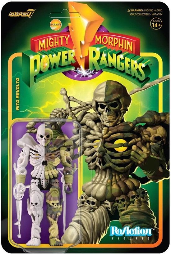 Mighty Morphin Power Rangers ReAction Action Figure Wave 3 Rito Revolto ...