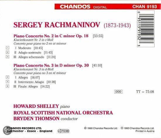 Howard Shelley, Royal Scottish National Orchestra, Bryden Thomas - Rachmaninov: Piano... | bol