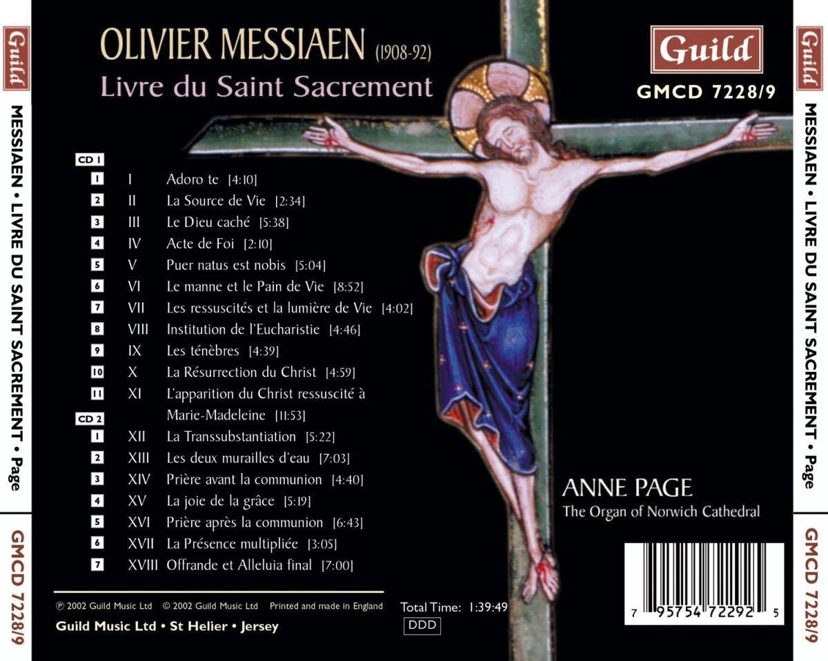 Messiaen: Livre du Saint Sacrement / Anne Page, Anne Page - Organ | CD (album) | Muziek | bol.com
