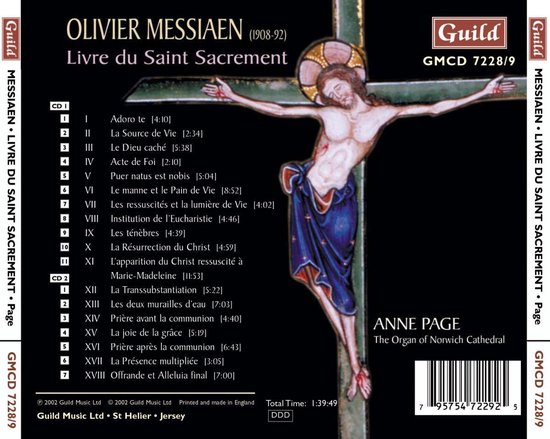 Messiaen: Livre du Saint Sacrement / Anne Page, Anne Page - Organ | Muziek | bol
