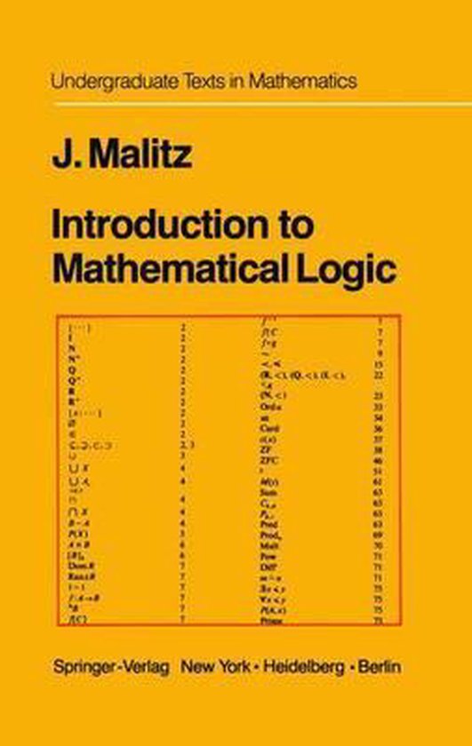 Introduction to Mathematical Logic | 9781461394433 | Jerome Malitz ...