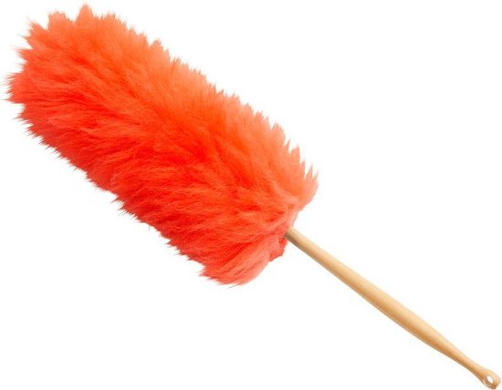 Hay Duster Plumeau afstoffer in Merino wool Rood | bol.com
