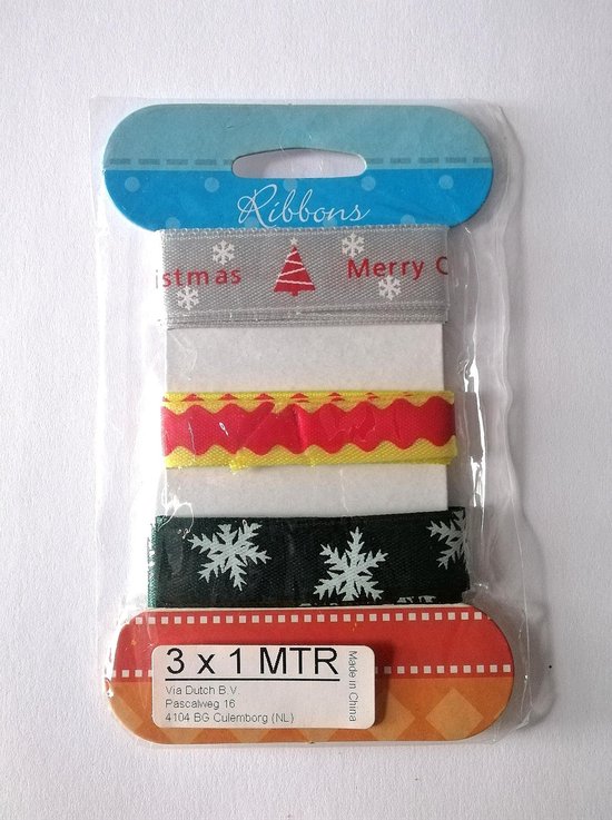 Via Dutch - Ribbons - Hobby lint - Decoratie lint - Lint - 3 x 1 meter ...