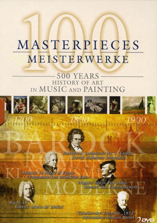 100 Masterpieces (Int/Ntsc.), 500 Years Of Music+Painting | Muziek ...