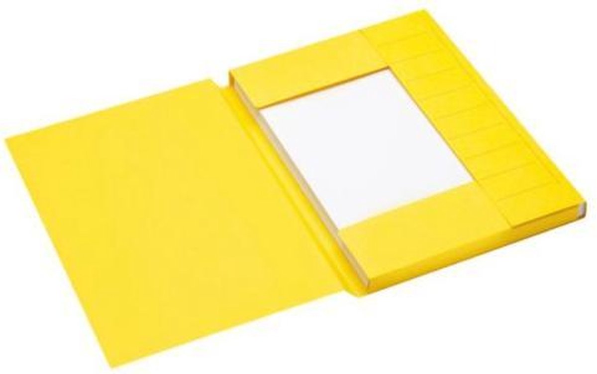 Secolor Dossiermap A4 - pak 25 stuks - geel | bol