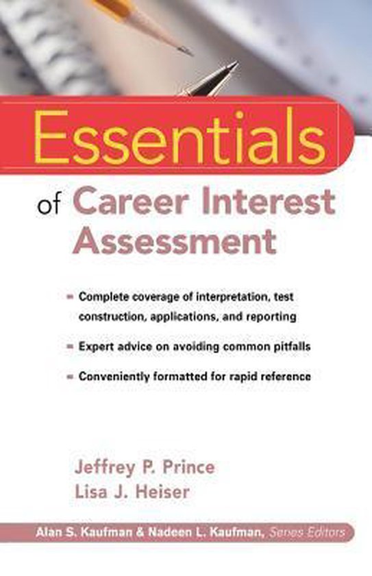 Essentials of Career Interest Assessment | 9780471353652 | Jr Prince ...