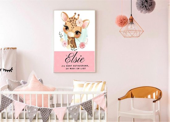 Gepersonaliseerde Poster Babykamer Of Kinderkamer, Poster Met Naam Van ...