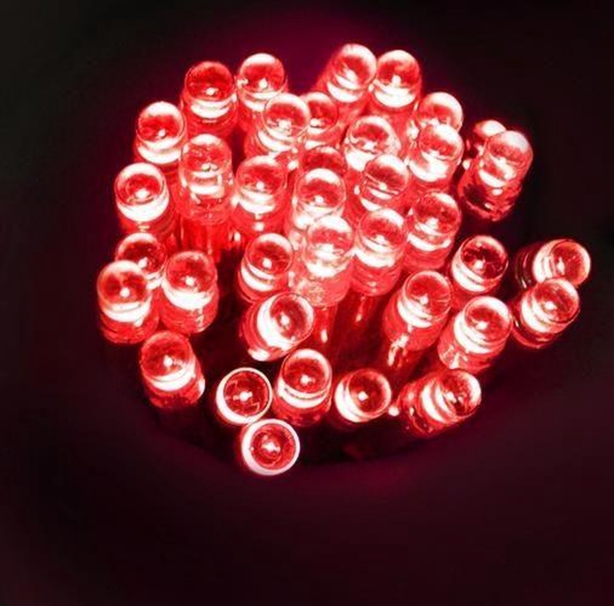 Kerstverlichting - 40 LED's - Batterij - Rood | bol.com