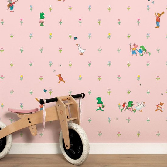 KEK Amsterdam Kikker behang, lichtroze | bol