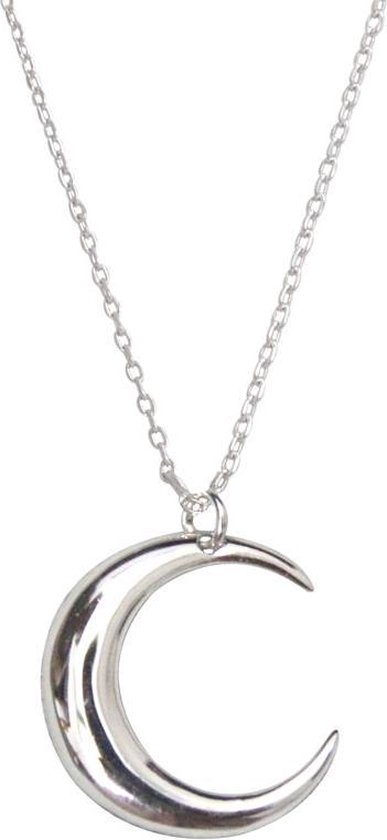 Fate Jewellery FJ483 – Silver Moon – 925 Zilver – Maan – 45cm + 5cm ...