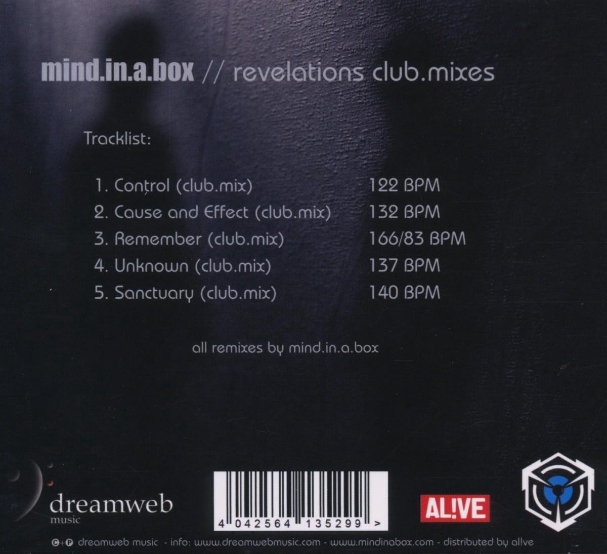 Mind.In.A.Box - Revelations Club Mixes, Mind.In.A.Box | CD (album ...