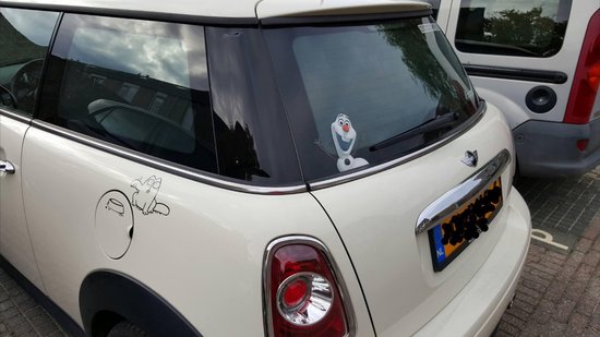 Car auto sticker Simons Cat wit kat poes kitten stickers | bol